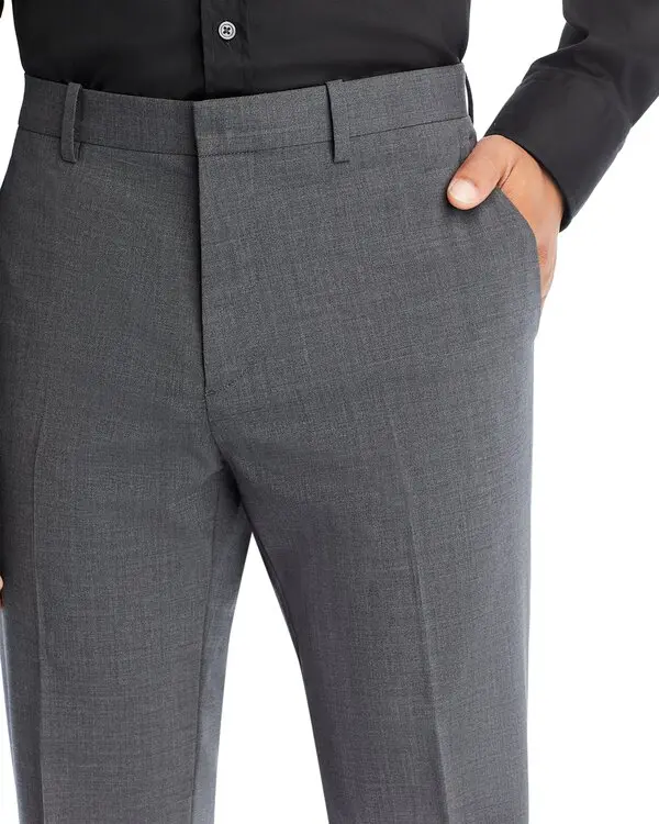 Theory Mayer Wool Tailored Slim Fit Suit Pants - Medium Charcoal