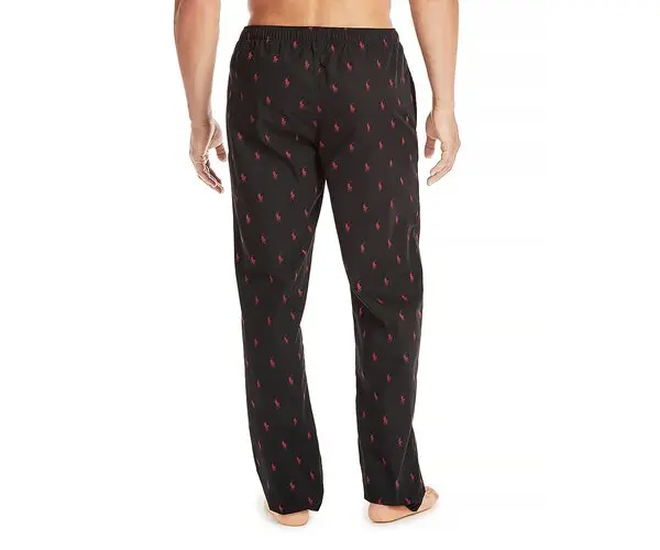 Polo Ralph Lauren Allover Pony Print Pajama Pants - Black