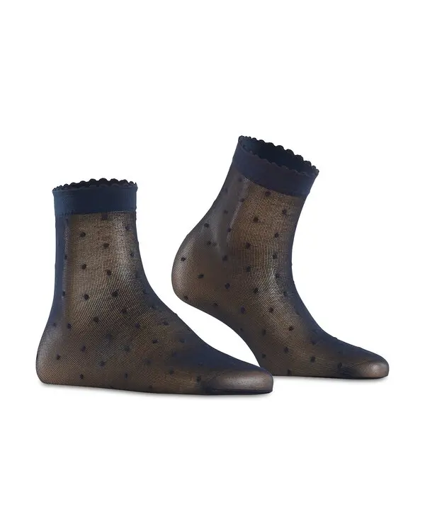 Falke Sheer Dot Ankle Socks - Marine