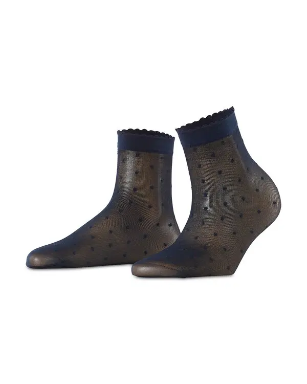 Falke Sheer Dot Ankle Socks - Marine