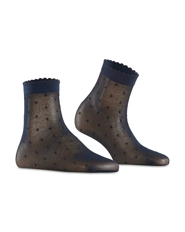 Falke Sheer Dot Ankle Socks - Marine