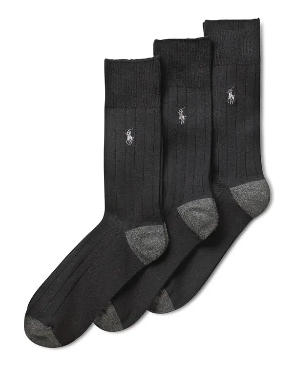 Polo Ralph Lauren 3-pack Crew Socks - Black