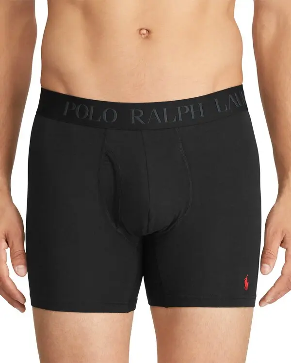 Polo Ralph Lauren Modal Boxer Briefs Pack Of 3 - Black