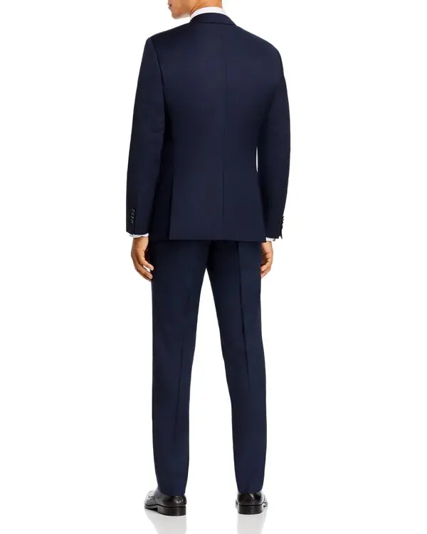 BOSS H-huge Wool Twill Slim Fit Suit - Navy