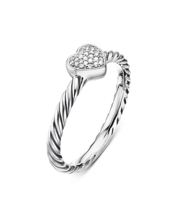 David Yurman Petite Pave Heart Ring