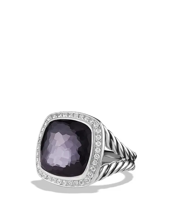 David Yurman Albion Ring With Amethyst And Diamonds - Lavender Amethyst