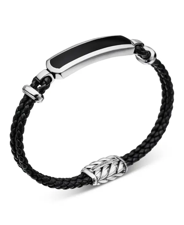 David Yurman Exotic Stone Station Bracelet - Black/silver