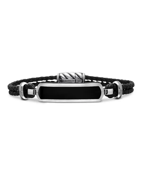 David Yurman Exotic Stone Station Bracelet - Black/silver
