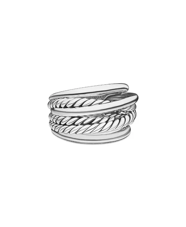 David Yurman Crossover Narrow Ring - Silver