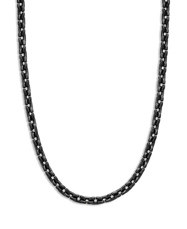 David Yurman Chain Link Narrow Necklace - Black