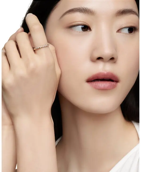 David Yurman Paveflex Ring In 18k Gold With Diamonds - White/gold