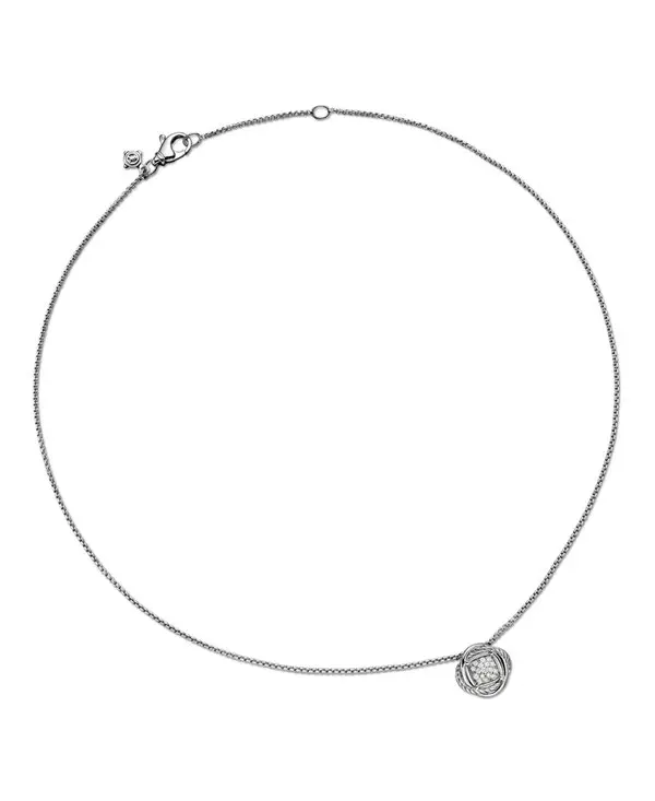 David Yurman Infinity Pendant Necklace With Diamonds