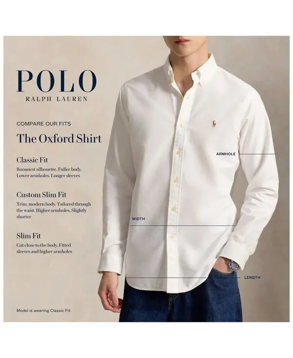 Polo Ralph Lauren Classic Fit Oxford Button-down Shirt - Grey
