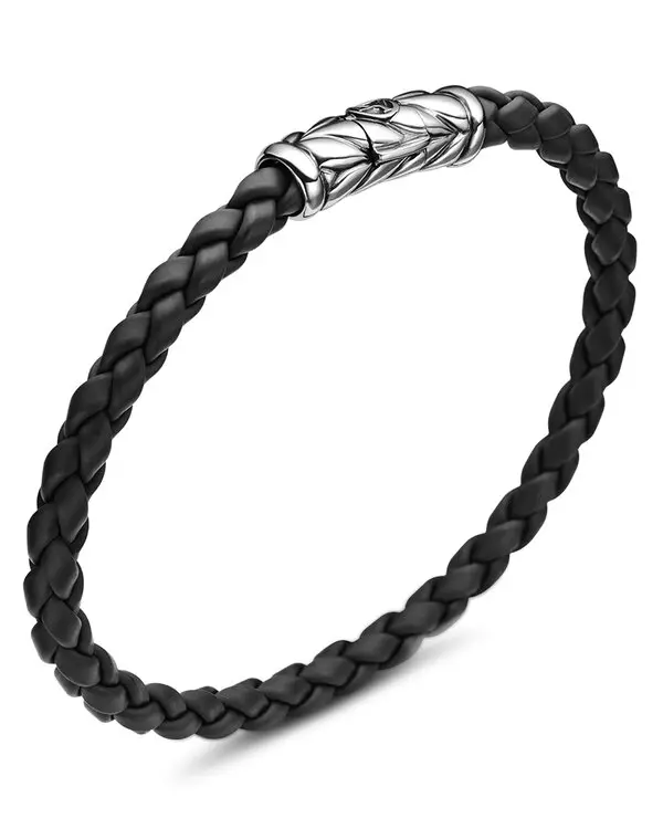 David Yurman Chevron Woven Bracelet - Black/silver