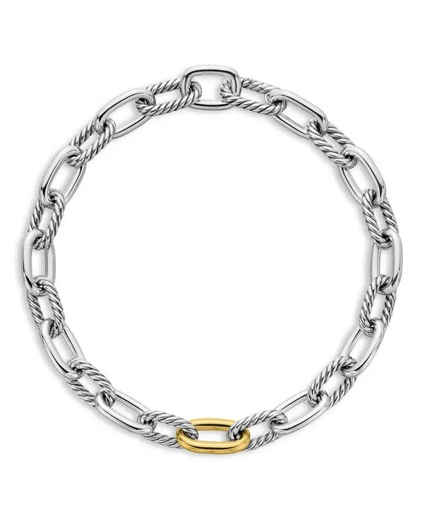 David Yurman Dy Madison Chain Necklace - Silver/gold