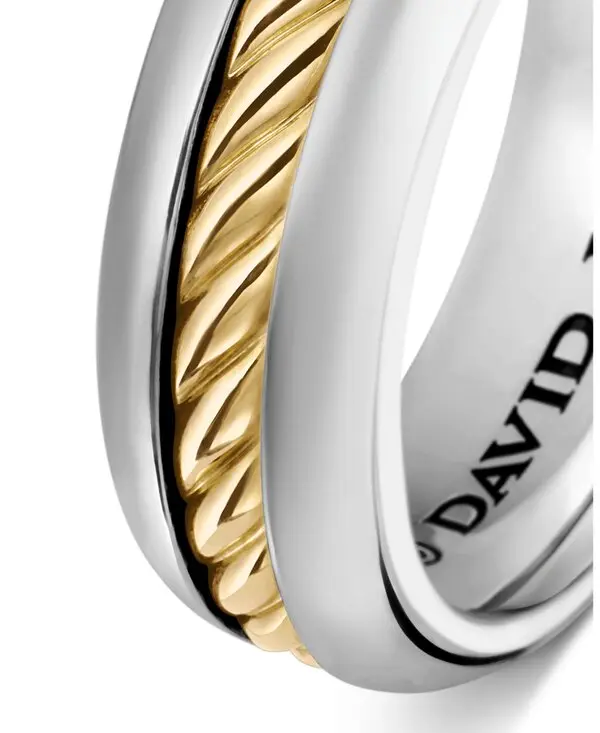 David Yurman Cable Inset Band Ring