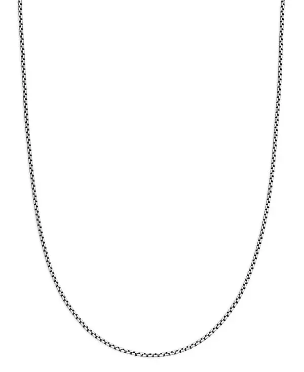 David Yurman Box Chain Necklace With Gold Accent - Silver/gold