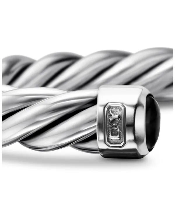 David Yurman Cable Classic Cuff Bracelet - Black Onyx