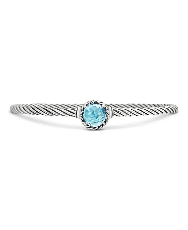 David Yurman Petite Chatelaine Bracelet - Blue Topaz