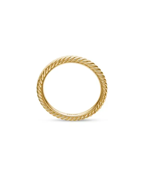David Yurman Cable Classics Band Ring In 18k - Gold