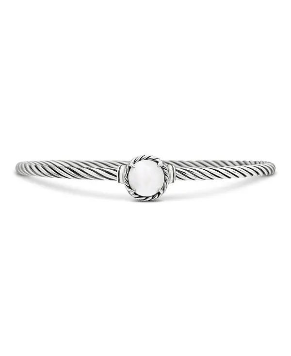 David Yurman Chatelaine Bracelet With Cultured Freshwater - Pearl