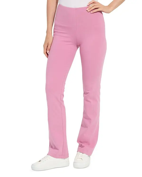 Lyssé Tara Cotton Stretch Bootcut Pants - Pink Paradise