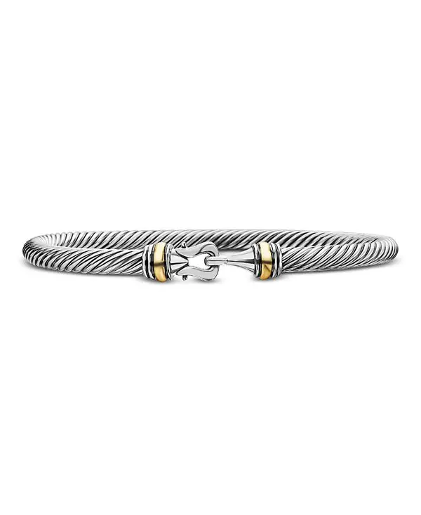 David Yurman Buckle Classic Cable Bracelet - Gold/silver
