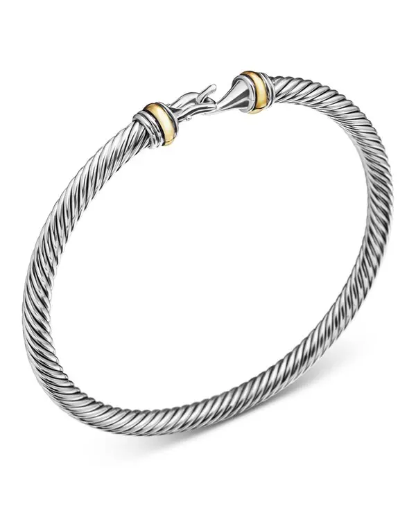 David Yurman Buckle Classic Cable Bracelet - Gold/silver