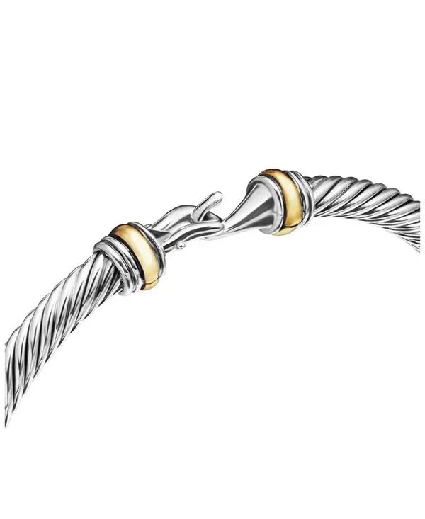 David Yurman Buckle Classic Cable Bracelet - Gold/silver