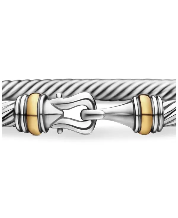 David Yurman Buckle Classic Cable Bracelet - Gold/silver