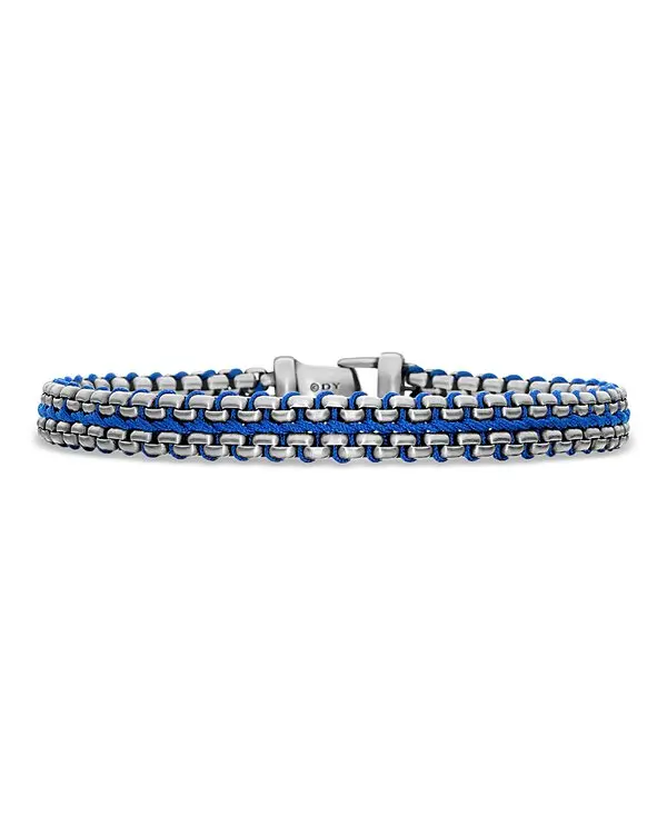 David Yurman Woven Box Chain Bracelet - Blue/silver