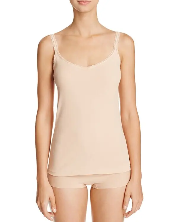 ON GOSSAMER Cabana Cotton Blend Camisole - Champagne
