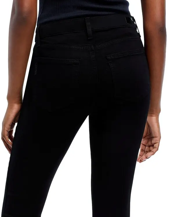 Paige Hoxton High-rise Ankle Skinny Jeans - Black Shadow