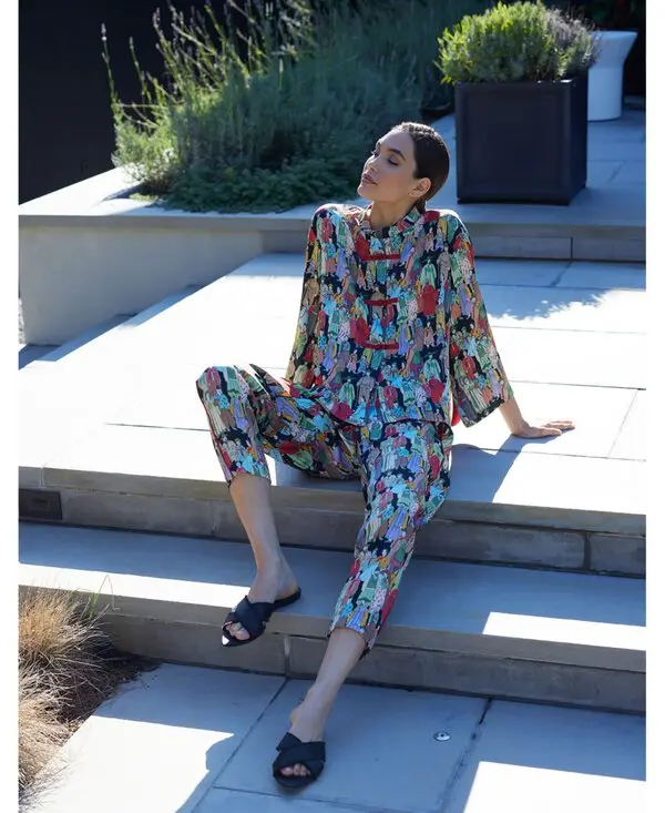 Natori Dynasty Mandarin Pajama Set