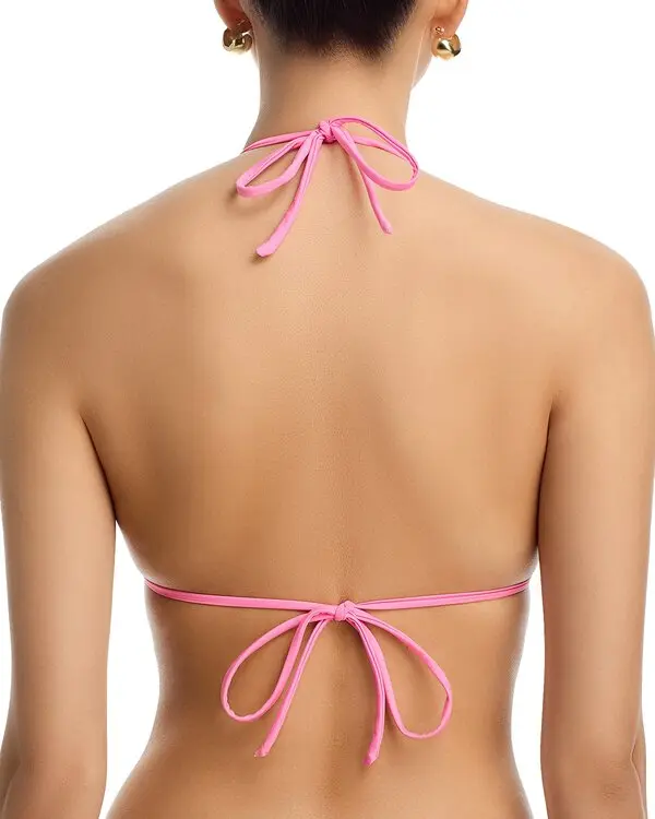 Peixoto Benji Triangle Bikini Top - Pink Weave