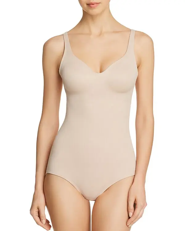 TC FINE INTIMATES Wonderful U Collection Bodybriefer Bodysuit - Warm Beige