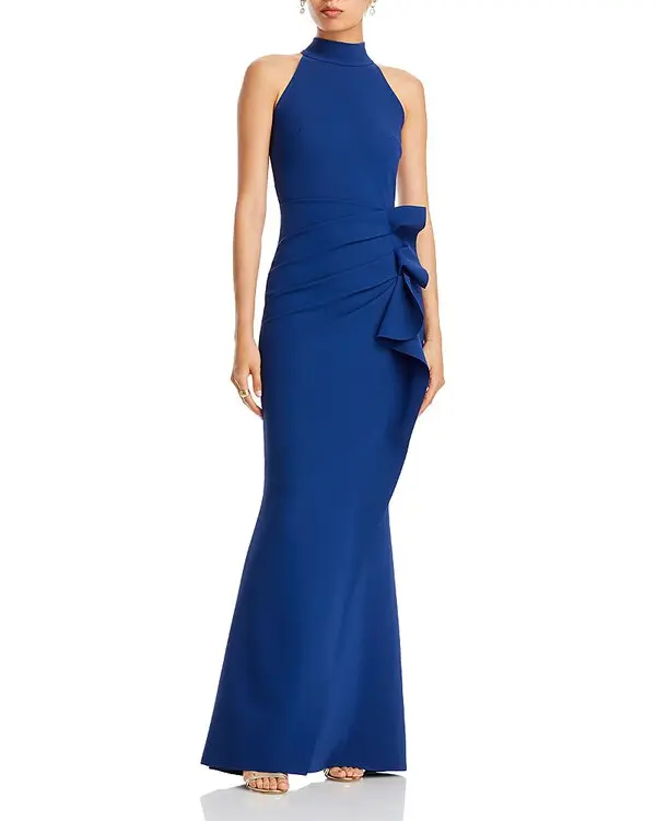 Chiara Boni La Petite Robe Gudrum Sleeveless Mermaid Gown - Blue