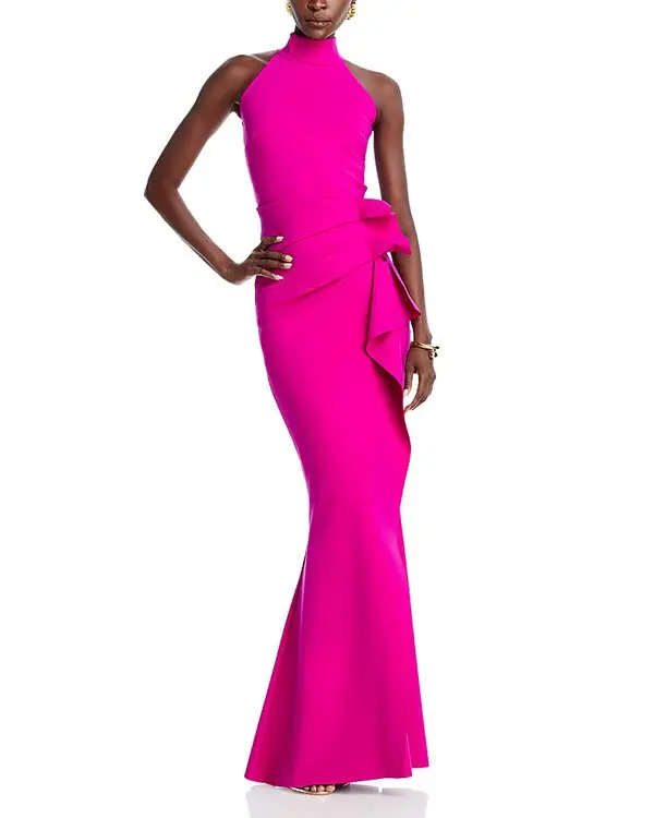 Chiara Boni La Petite Robe Gudrum Sleeveless Mermaid Gown - Cyclamen
