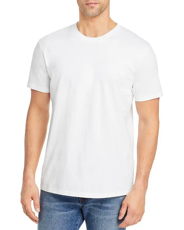 FRAME Solid Crewneck Tee - Blanc