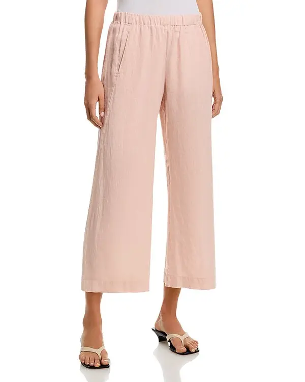 Velvet By Graham & Spencer Lola Linen Pants - Pale Pink