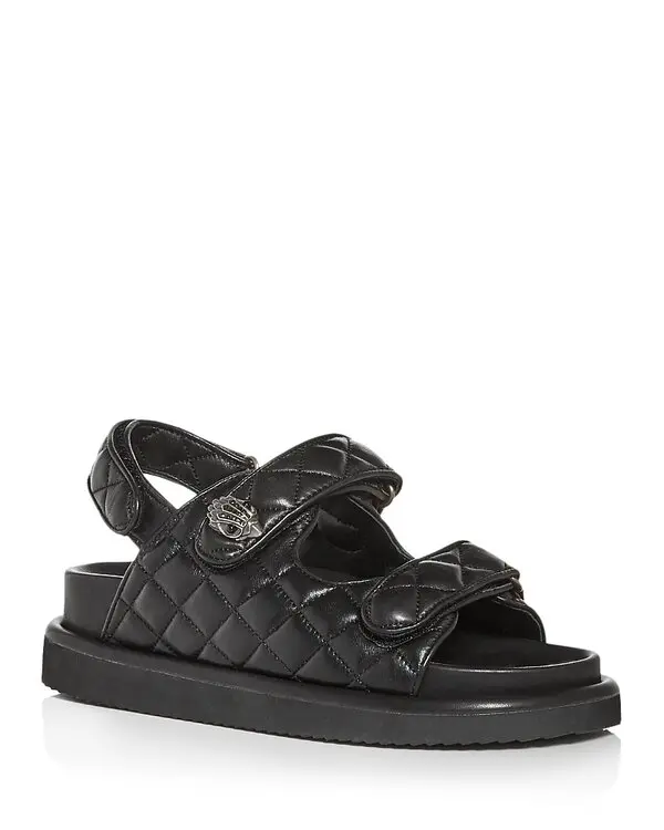 Kurt Geiger Orson Slingback Sandals - Black Leather