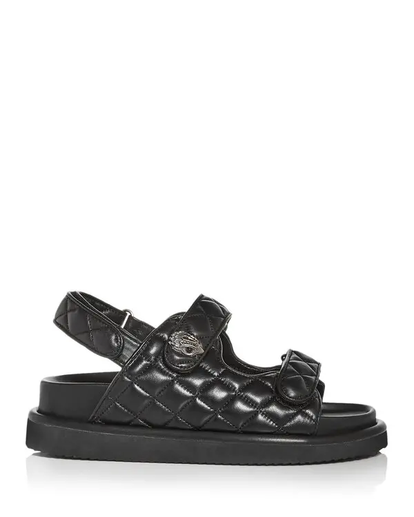 Kurt Geiger Orson Slingback Sandals - Black Leather