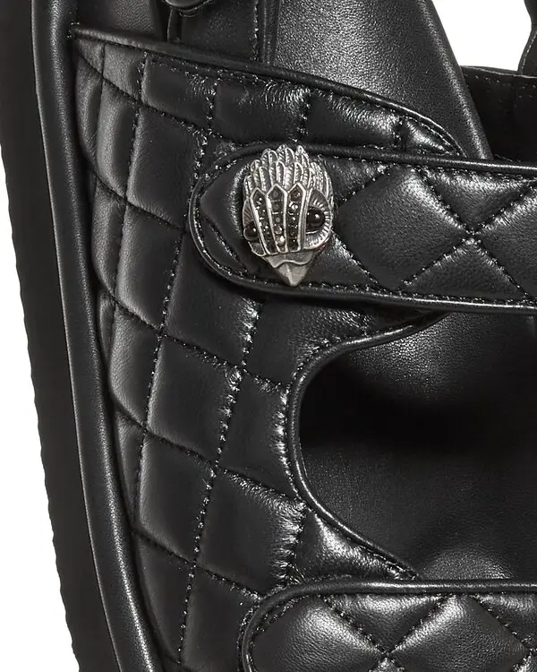 Kurt Geiger Orson Slingback Sandals - Black Leather