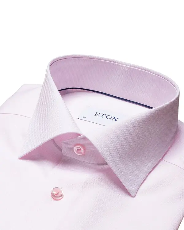 Eton Slim Fit Textured Dress Shirt