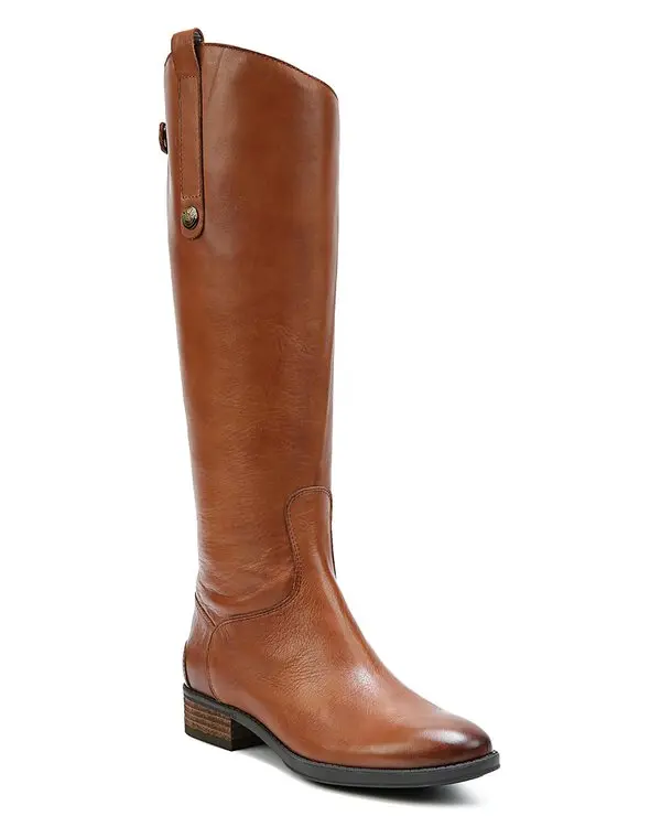 Sam Edelman Penny Leather Riding Boots - Whiskey