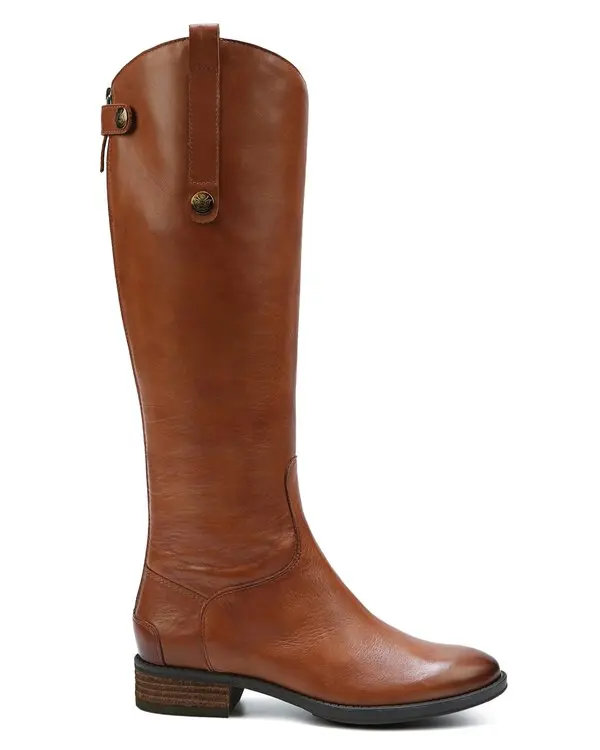 Sam Edelman Penny Leather Riding Boots - Whiskey
