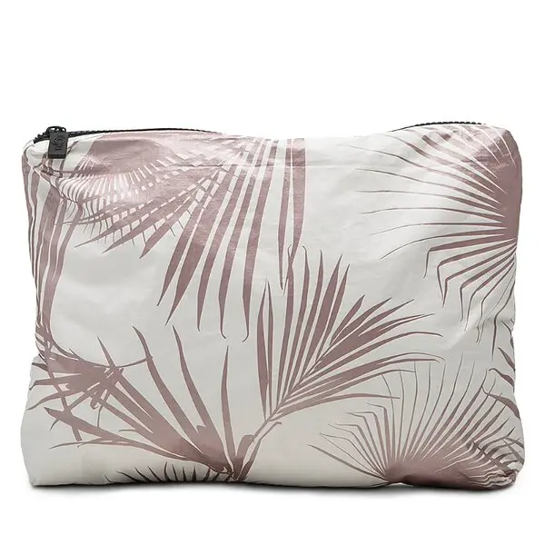 ALOHA COLLECTION Mid Day Palms Pouch - Rose Gold