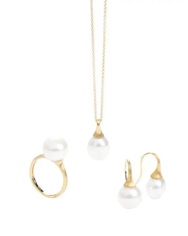 Marco Bicego 18k Yellow Gold Ring With Pearl
