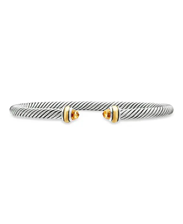 David Yurman Cable Classic Bracelet With - Citrine
