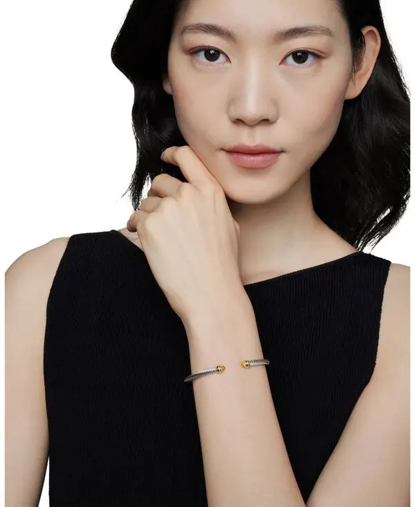 David Yurman Cable Classic Bracelet With - Citrine